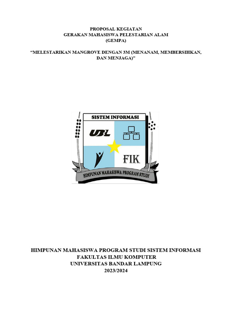 Proposal Acara Gempa Untuk BPDAS | PDF