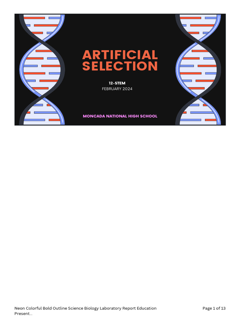 Neon Colorful Bold Outline Science Biology Laboratory Report Education Presentation 2 | PDF ...