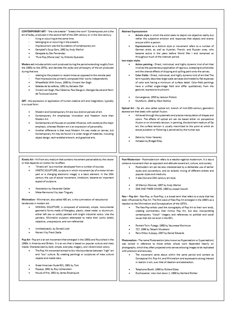 Arta Finals Shortcut Reviewer | PDF | Sculpture | Bali