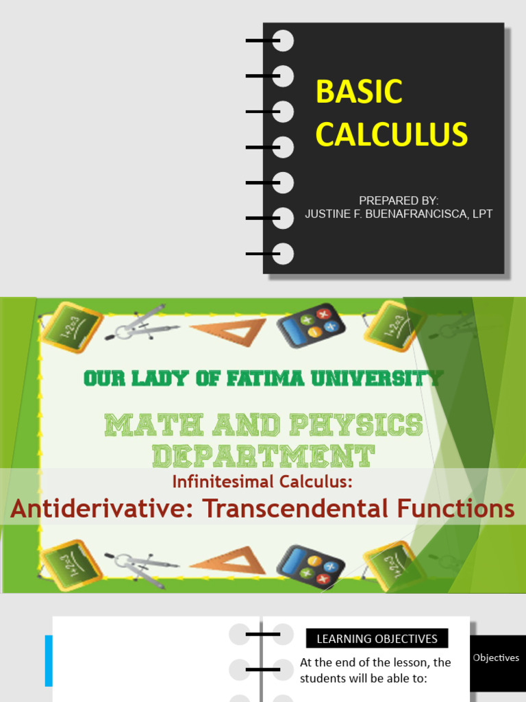 Antiderivative Trigonometric Functions | PDF | Teaching Methods & Materials