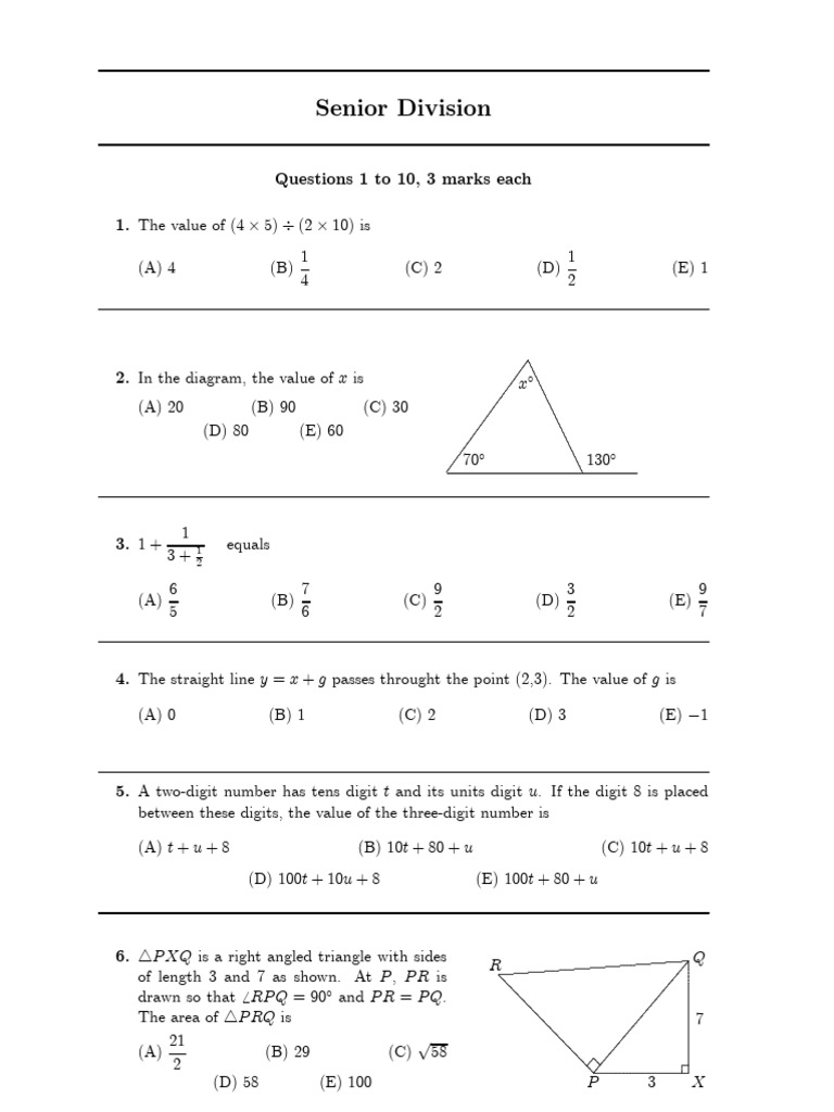 Amc 05 Qs | Download Free PDF | Geometry | Euclidean Geometry