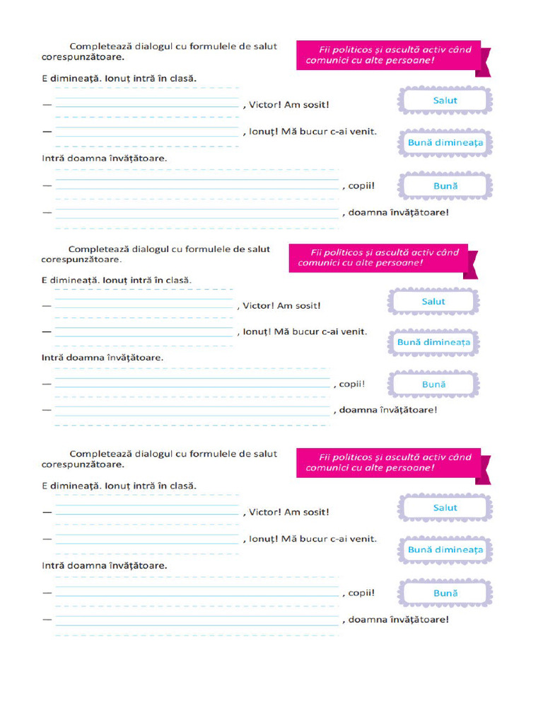 Fișa Dialog 2 | PDF