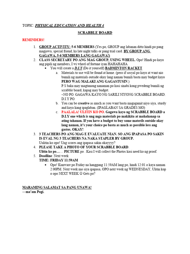 Scrabble Ptask q4 | PDF