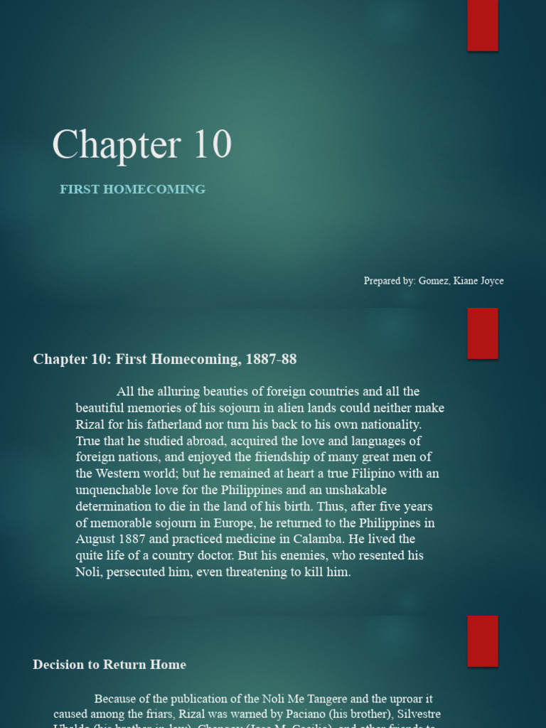 Chapter 10 First Homecoming | PDF