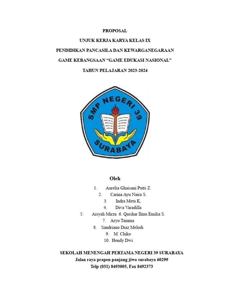 Proposal PPKN Kel.3 | PDF