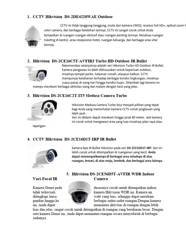 CCTV Hikvision | PDF