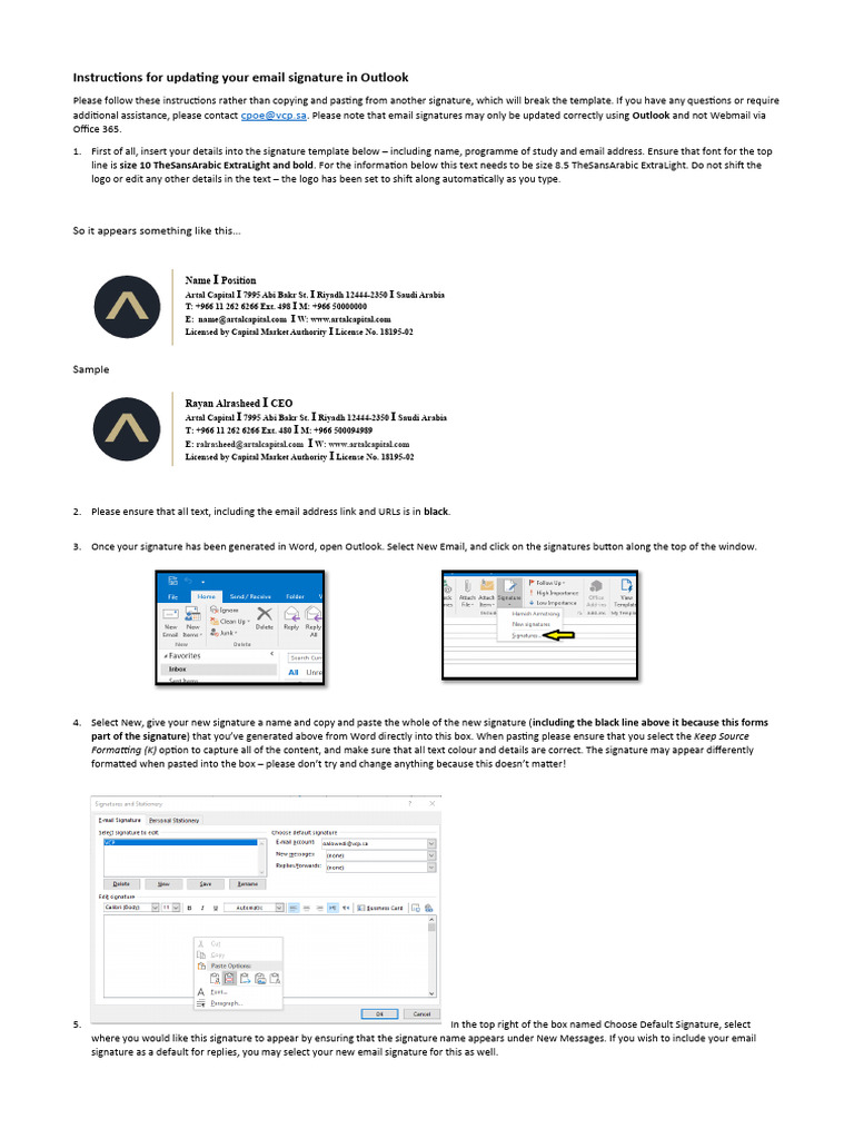Email Signature Template Ver 2 Reivse | PDF | Software | Computing