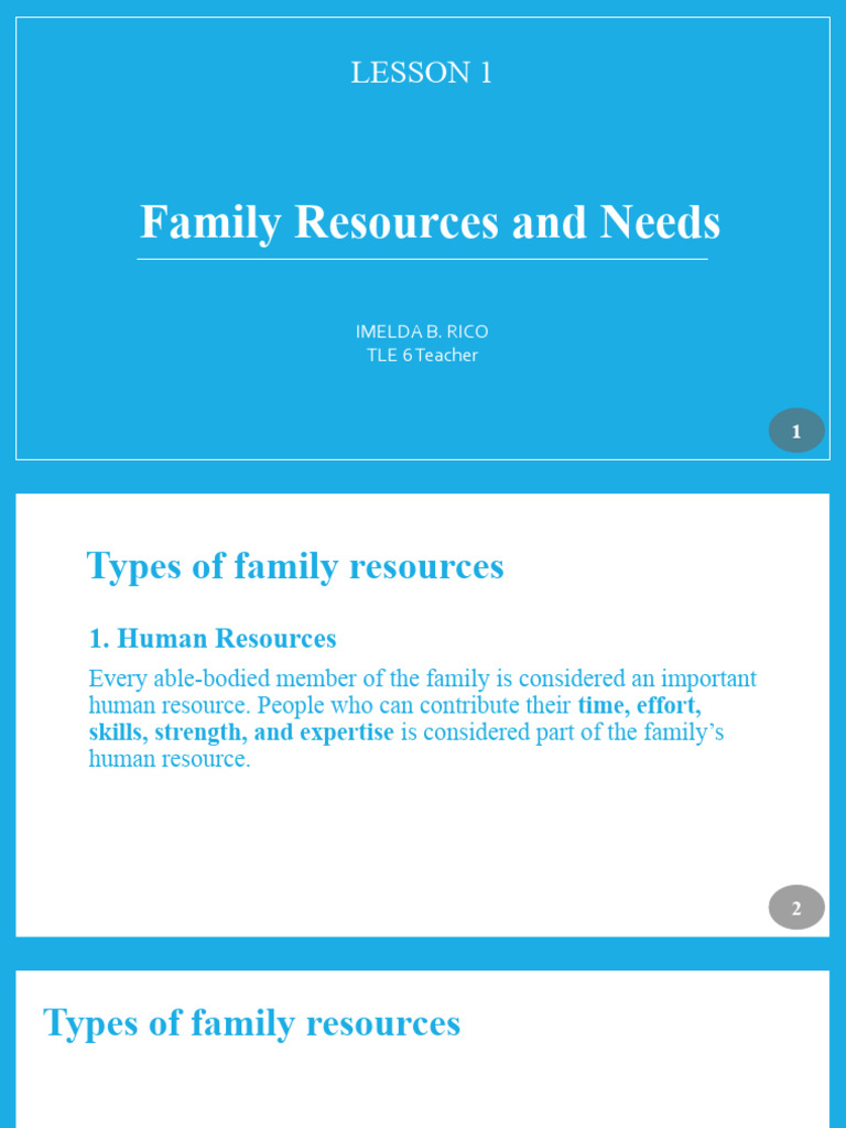 Understanding Family Resources and Needs | PDF | Water | Economies