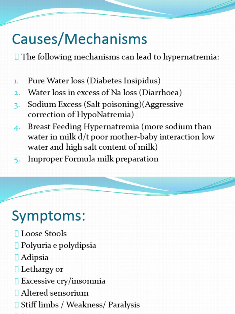 Hypernatremic Dehydration | PDF | Intravenous Therapy | Saline (Medicine)