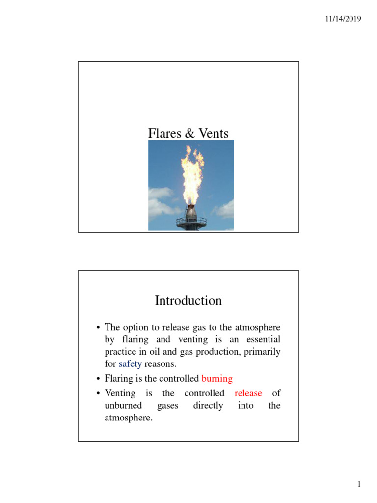 Flares & Vents | PDF | Combustion | Chimney