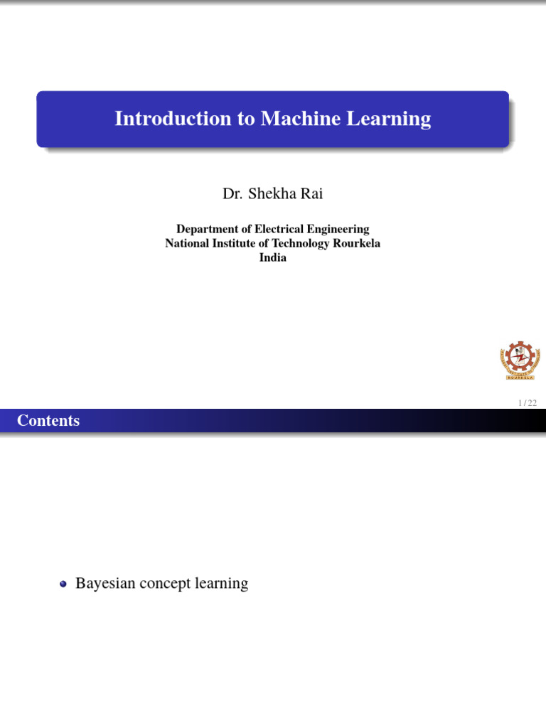 ML 16 | PDF | Bayesian Inference | Statistical Classification
