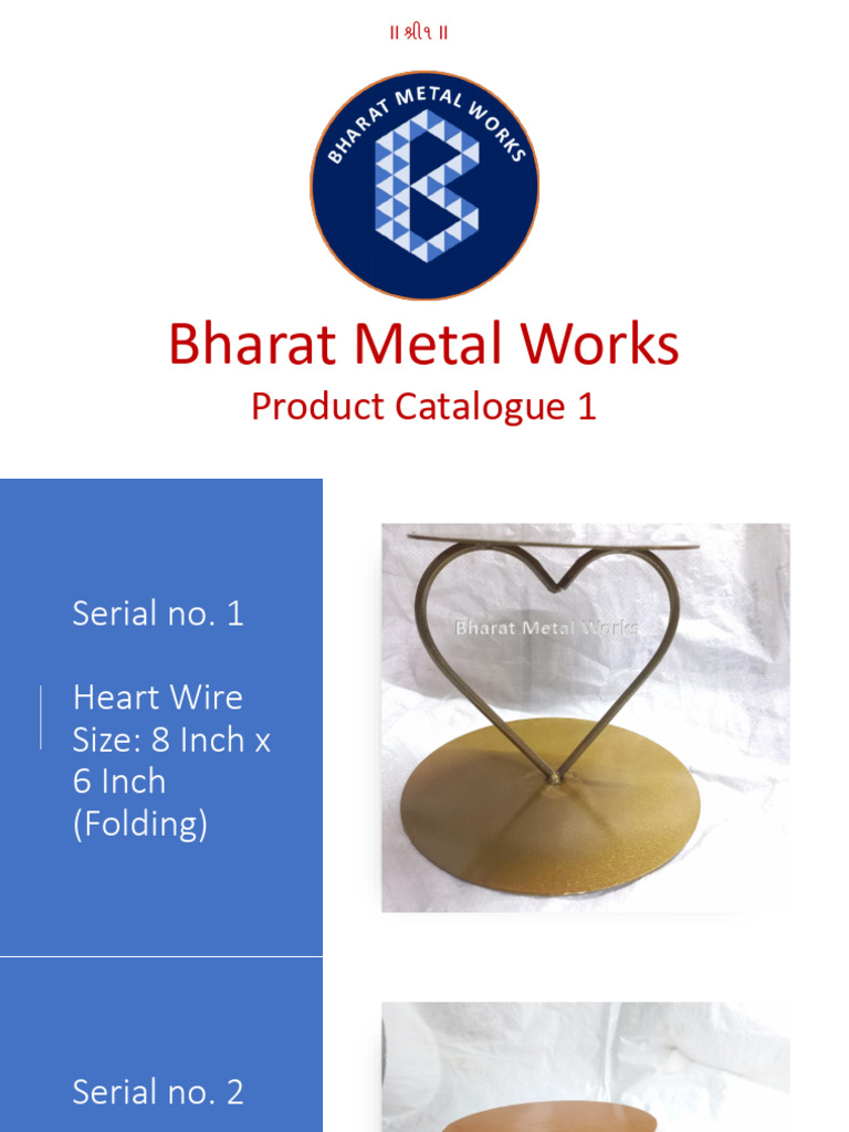 Bharat Metal Works Catalogue 1 | PDF