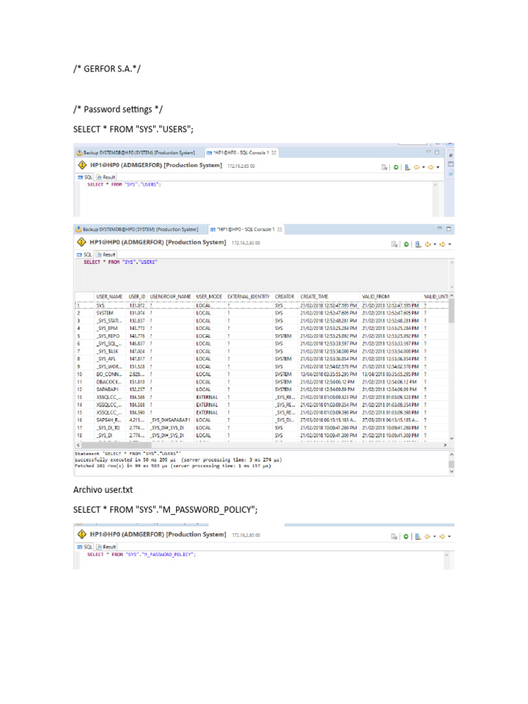Auditoria Scripts | PDF