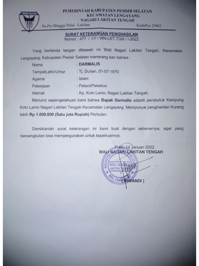 SPO Dani Can Putri | PDF