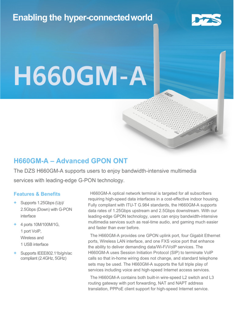 H660GM-A Datasheet | PDF | Computer Network | Communications Protocols