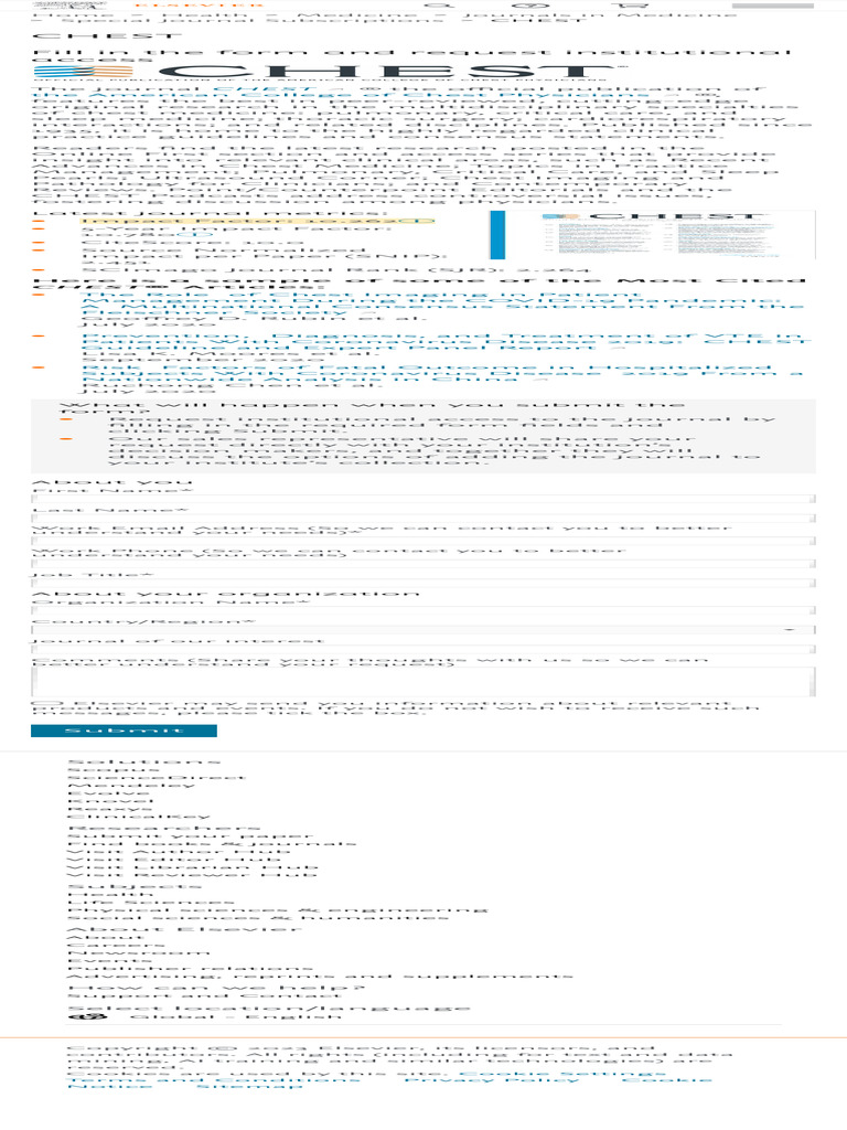 Chest | PDF | Medicine | Elsevier