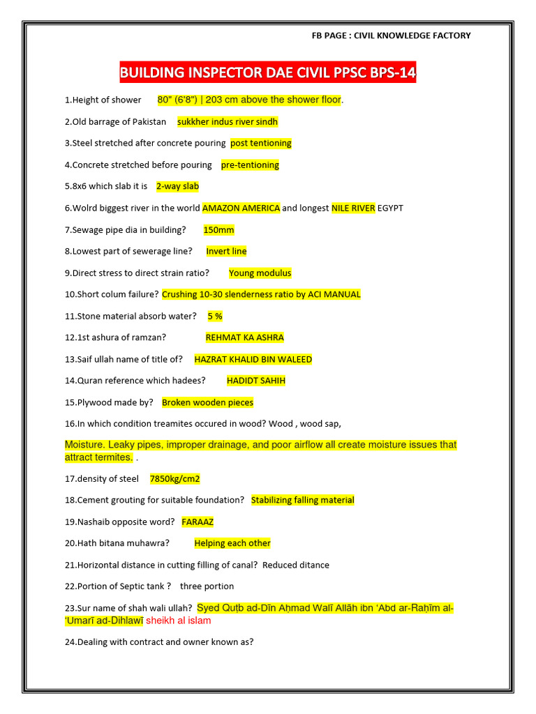 Building Inspector | PDF