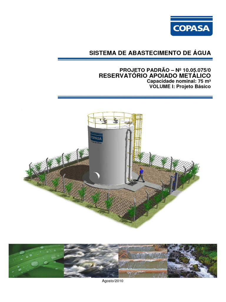 Projetos Padrão Copasa | PDF | Descarga (hidrologia) | Engenharia Civil