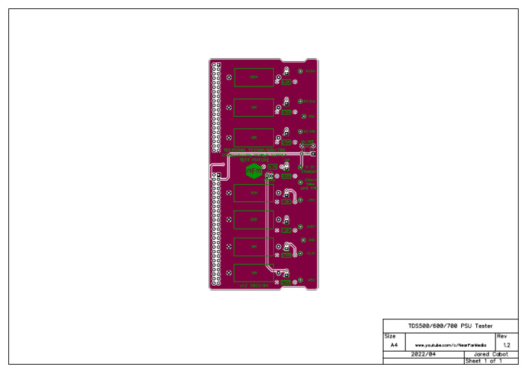Tds500-600-700 Psu Tester PCB Layout | PDF
