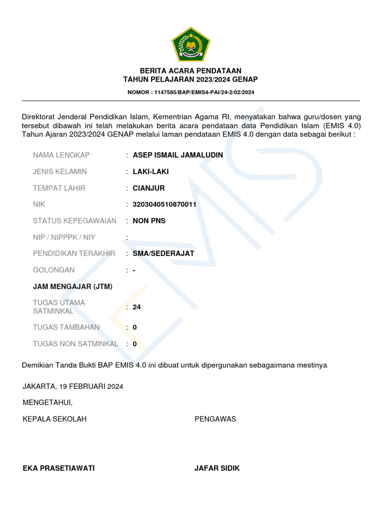 BAP 2023 2024 Genap | PDF