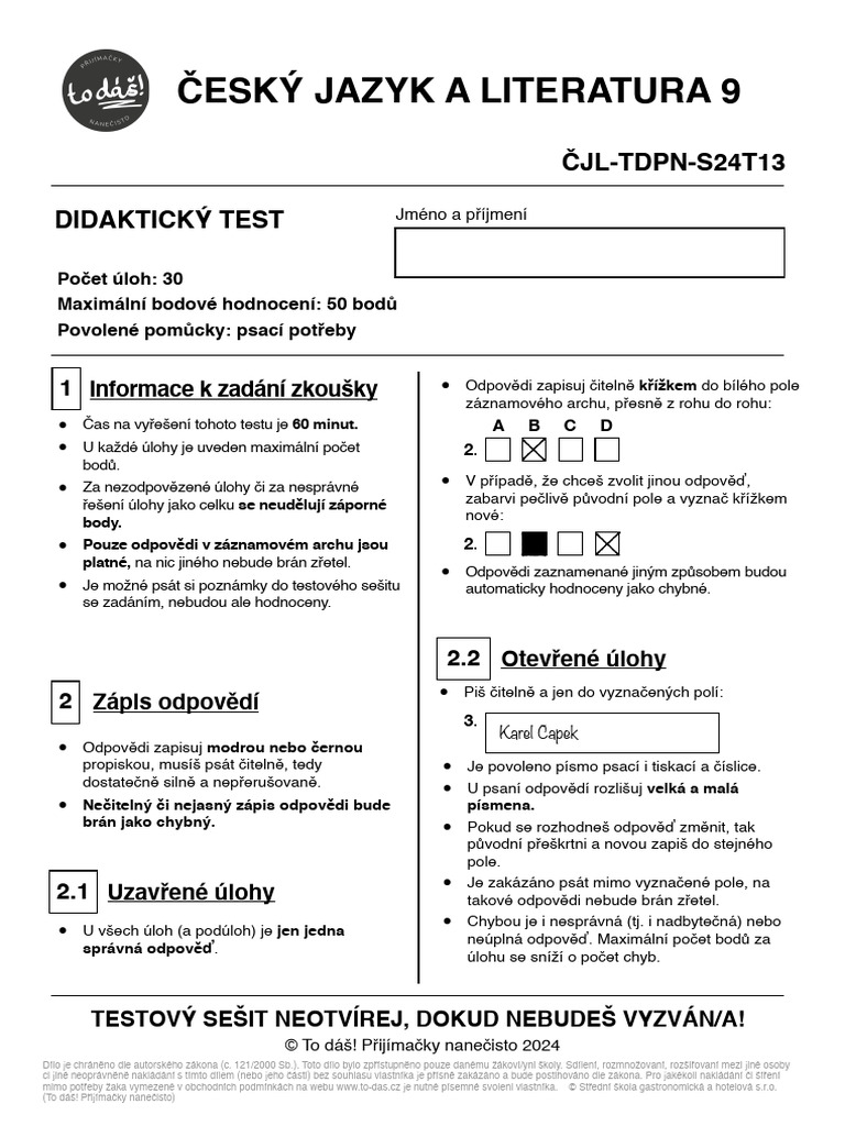 CJ T13 Test | PDF
