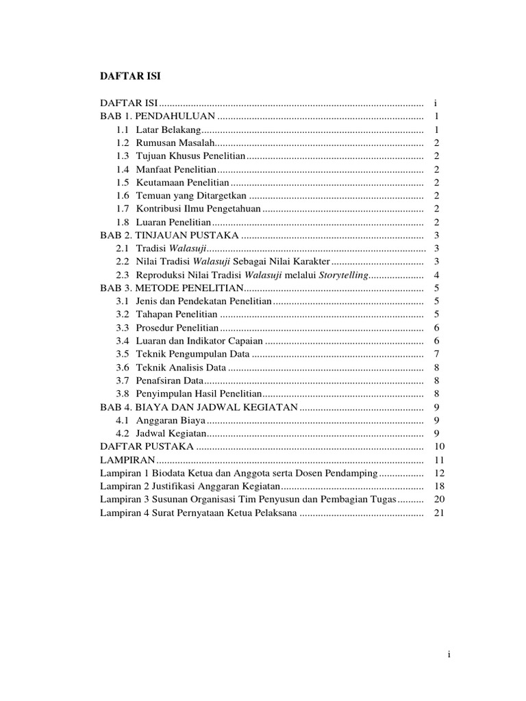 Proposal - Reproduksi Nilai Tradisi Walasuji Dalam Pembelajaran ...