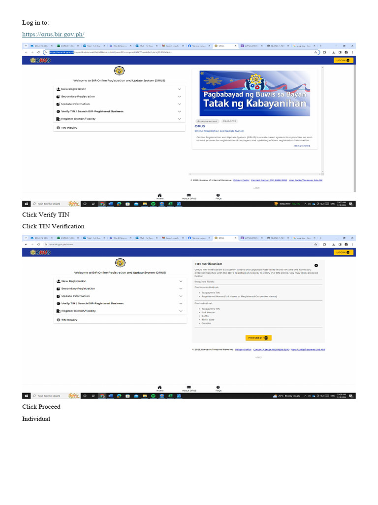 hOW TO VERIFY Tin | PDF