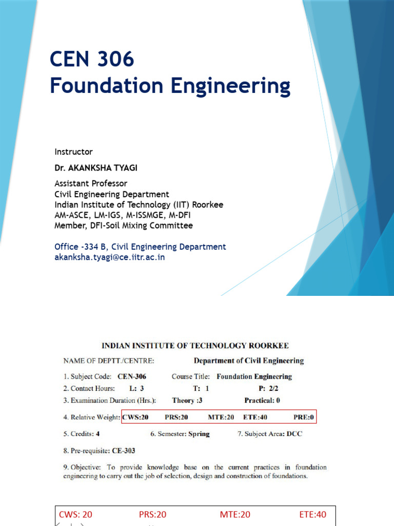 Lecture 1 - Introduction - 04 Jan | PDF | Foundation (Engineering ...