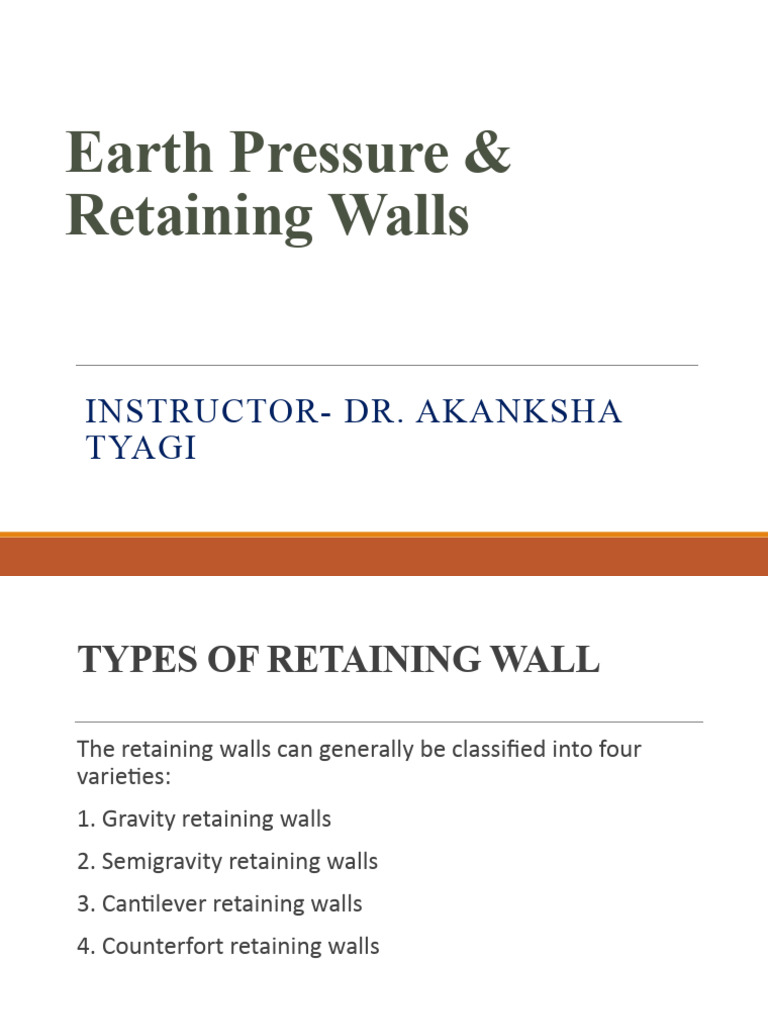 Earth Pressure & Retaining Walls-3 | PDF | Physical Sciences | Applied ...