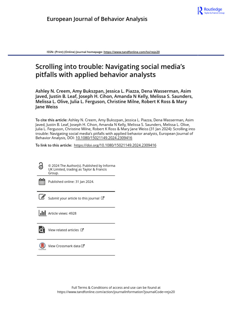 Scrolling Into Trouble Navigating Social Media S Pitfalls With Applied ... Scrolling Into Trouble Navigating Social Media S Pitfalls With Applied ...
