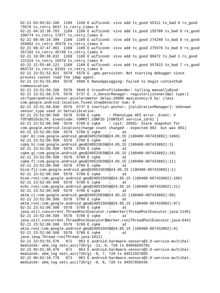 Log | PDF | Operating System Technology | Digital Technology