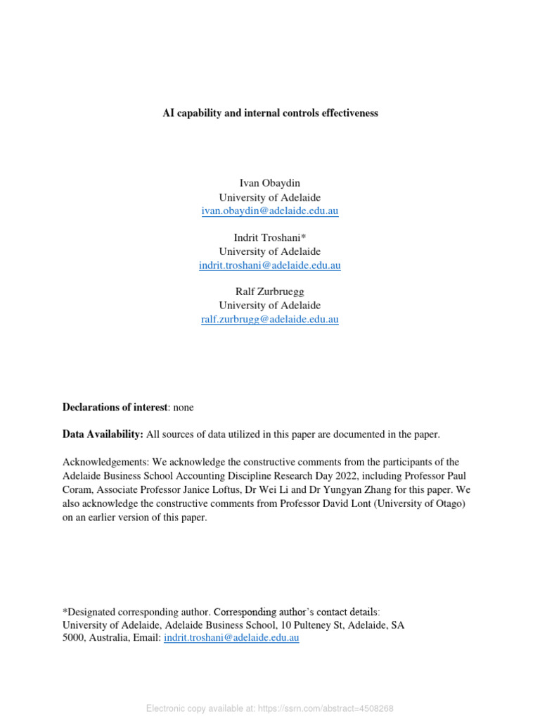 SSRN Id4508268 | PDF | Artificial Intelligence | Intelligence (AI ...