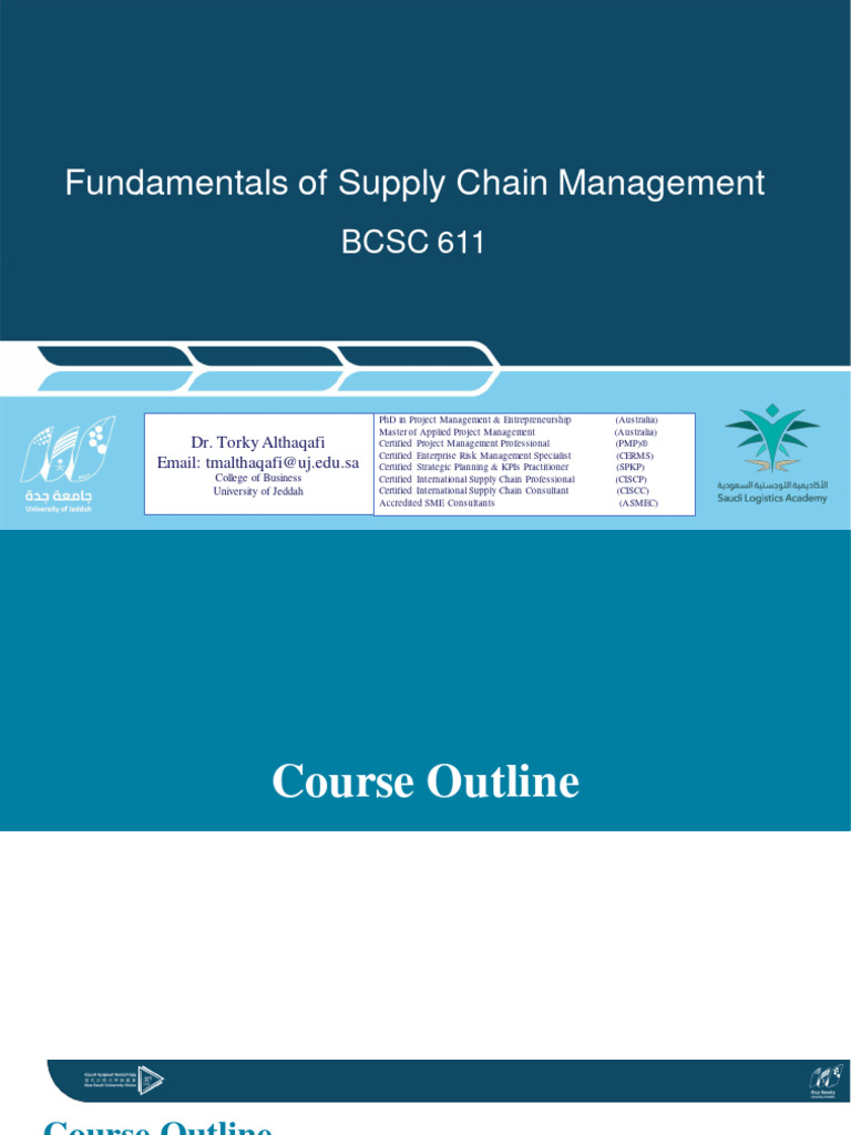 CH 01 | PDF | Supply Chain Management | Supply Chain