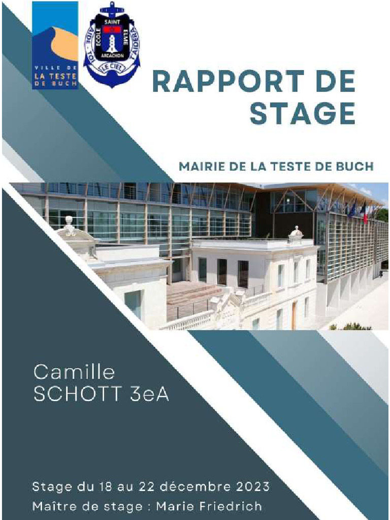 Rapport de Stage Camille Schott | PDF