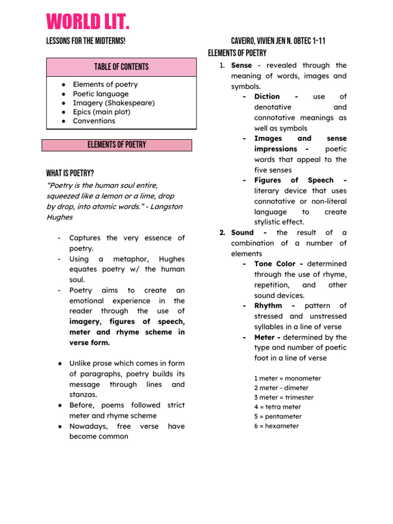 World Lit | PDF | Poetry | Metre (Poetry)