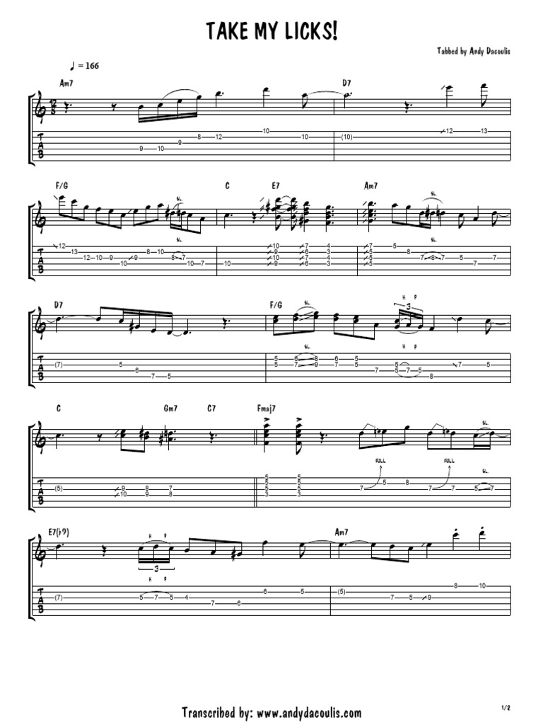 Take My Licks! | PDF