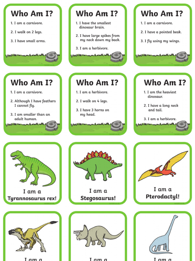 -Dinosaur-Information-Matching-Game | PDF