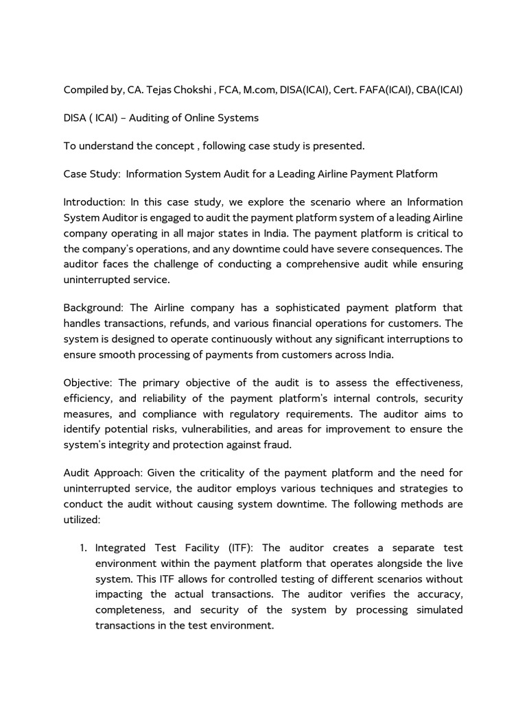 Auditingofonlinesystems | PDF | Simulation | Audit