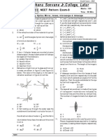 Class 12 Ray Optics and Instruments PYQs | PDF | Optics | Refractive Index