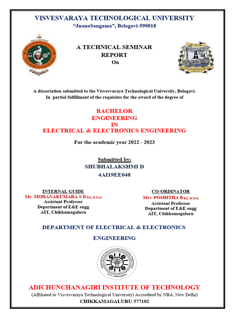 Cover Page Seminar | PDF | Energy Development | Renewable Energy