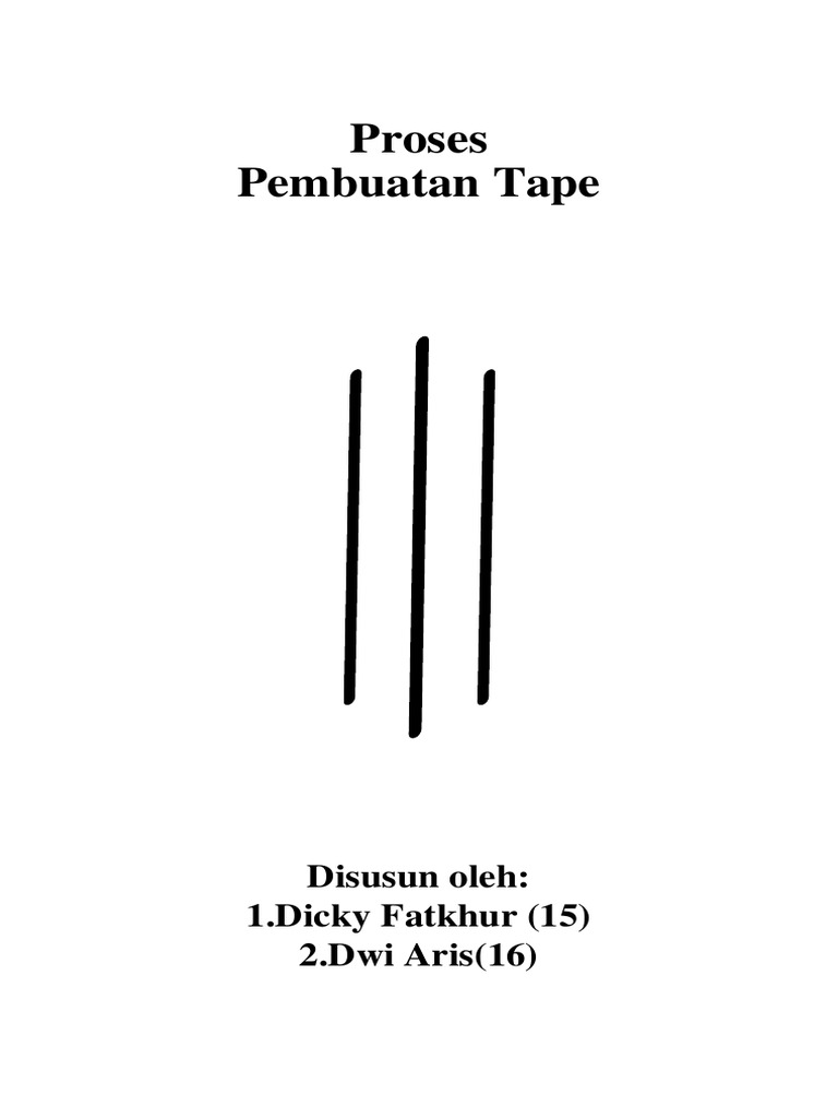 Proses Pembuatan Tape Singkong | PDF