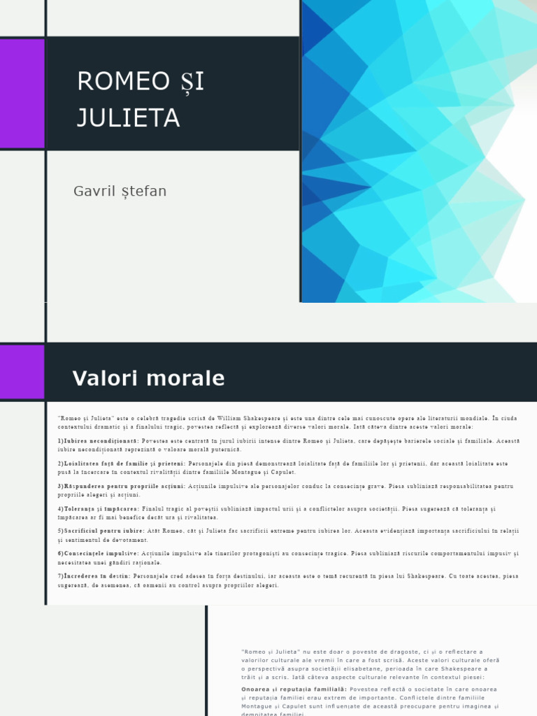 Proiect Romana | PDF