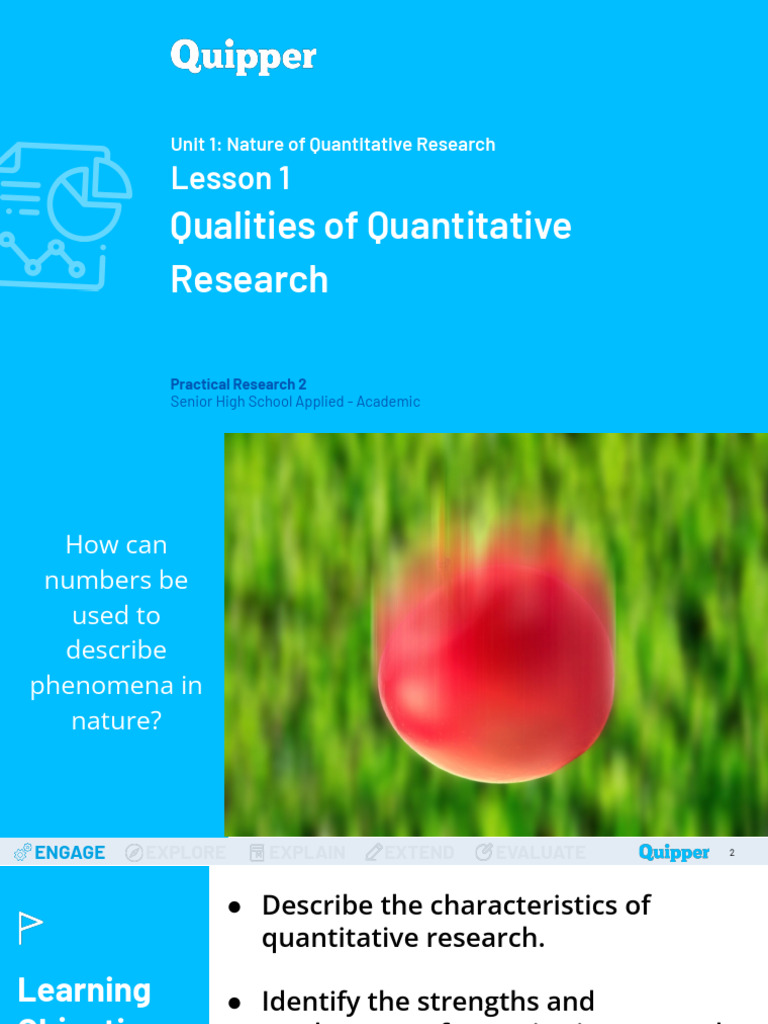 FINAL (PPT) - PR2 11-12 Q1 0101 - UNIT 1 - LESSON 1 - Qualities of Quantitative Research-2 | PDF ...