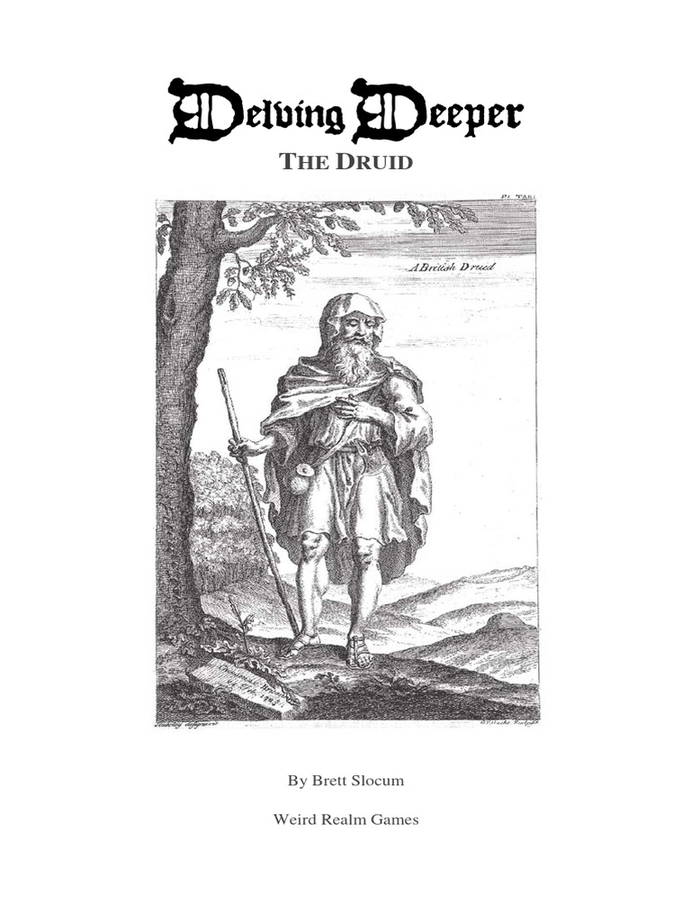 The - Druid - For - Delving - Deeper - and - OSR - Pages 1-7 | PDF | License | Copyright