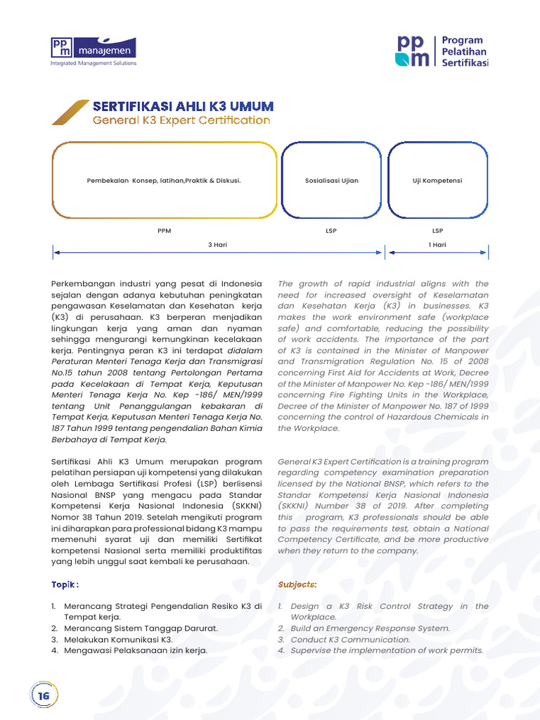 Sertifikasi Ahli K3 Umum | PDF | Komputer