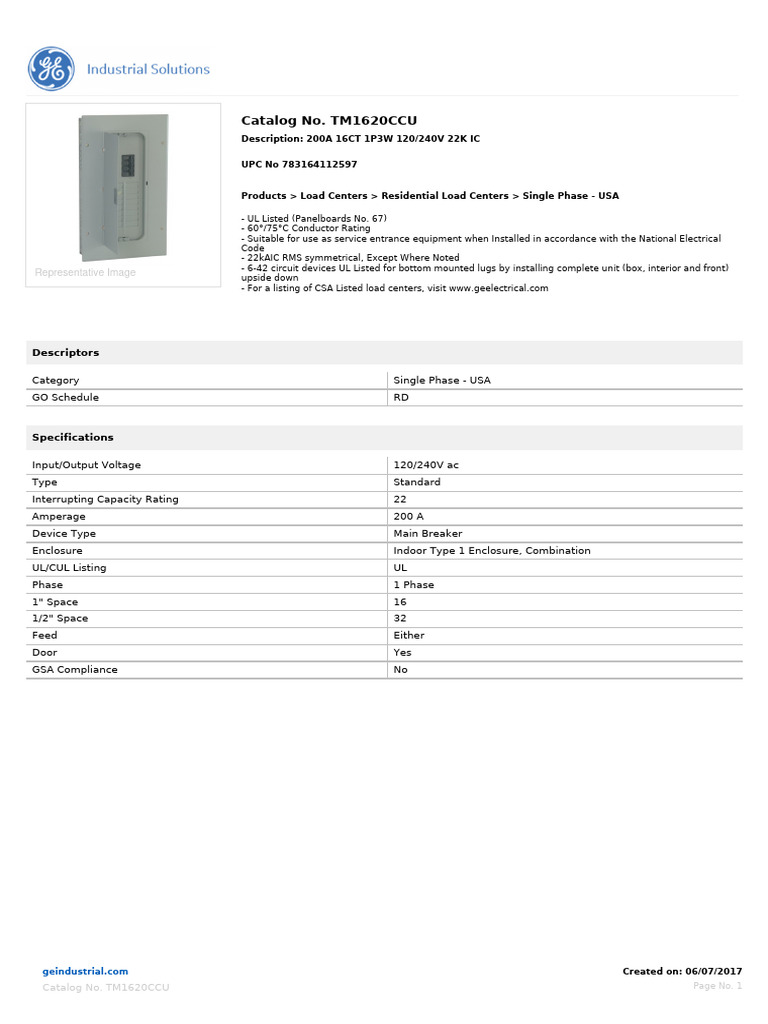 Data Sheet MDP Single Phase | PDF | Power (Physics) | Electrical Components