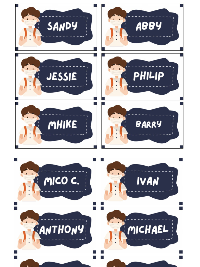 Name Tags | PDF