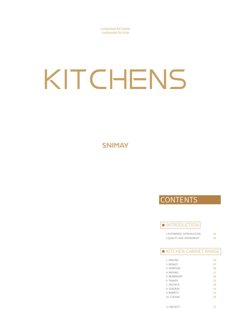Snimay Kitchen Cabinet Catalogue | PDF