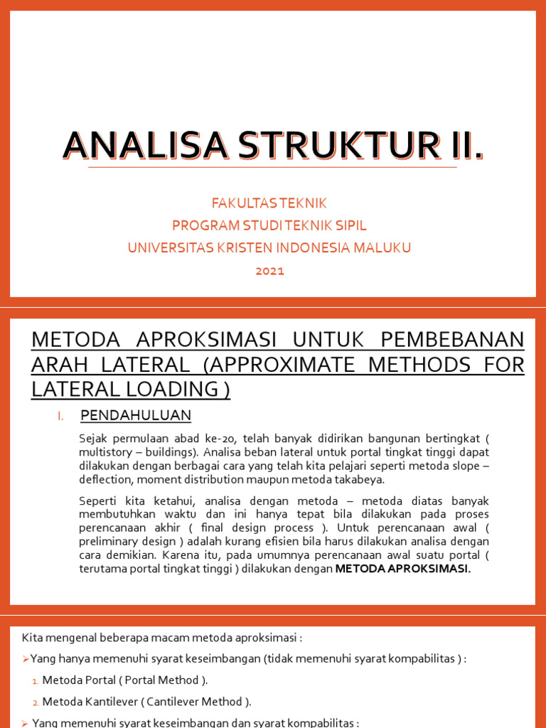 Analisa Struktur. II. | PDF | Sains & Matematika