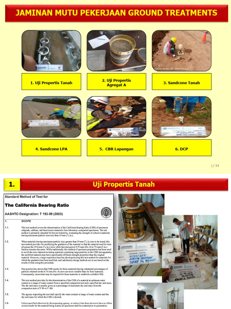 Jaminan Mutu Pekerjaan Ground Treatments (Simon, 2018) | PDF | Computers | Technology & Engineering